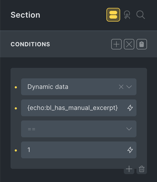 Conditional Output based on Manual Excerpt in Bricks - BricksLabs