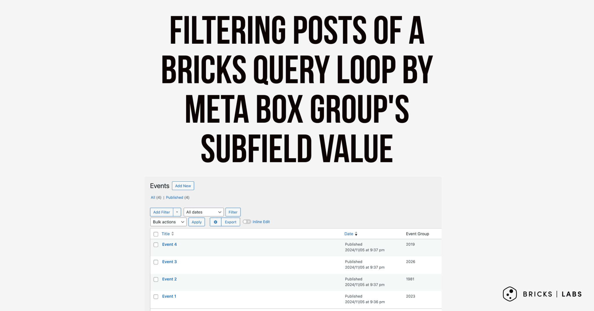 Tutorials List - BricksLabs
